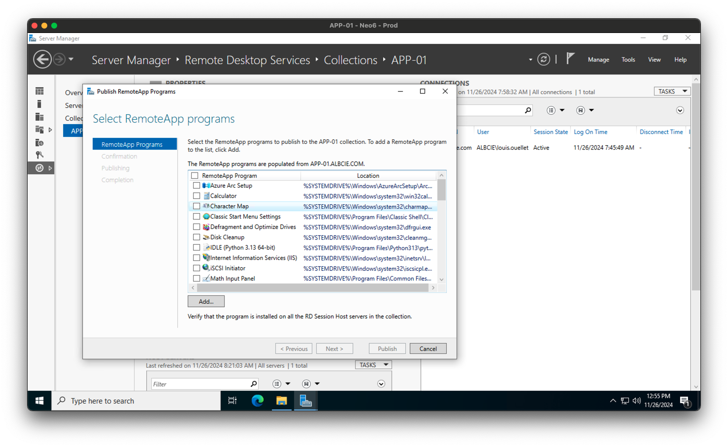 How to Publish a Remote Application using Windows Server RDS [LaswitchTech]